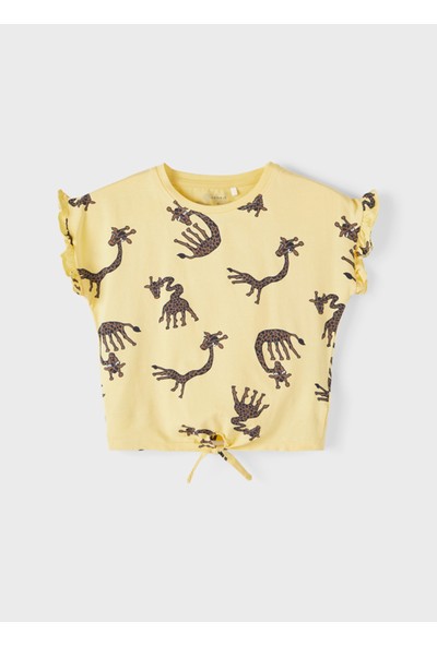 Name It T-Shirt, 7-8 Yaş, Koyu Sarı