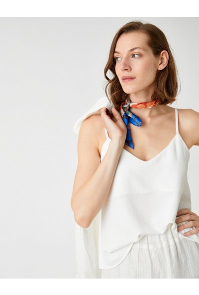 Koton Ince Askılı Atlet V Yaka