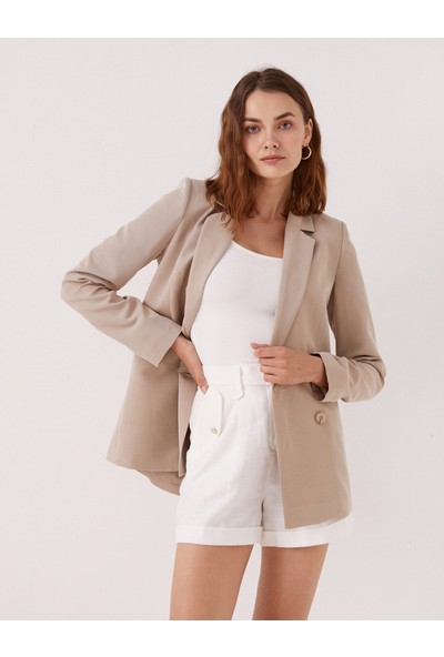 Koton Kruvaze Blazer Ceket Modal Karışımlı