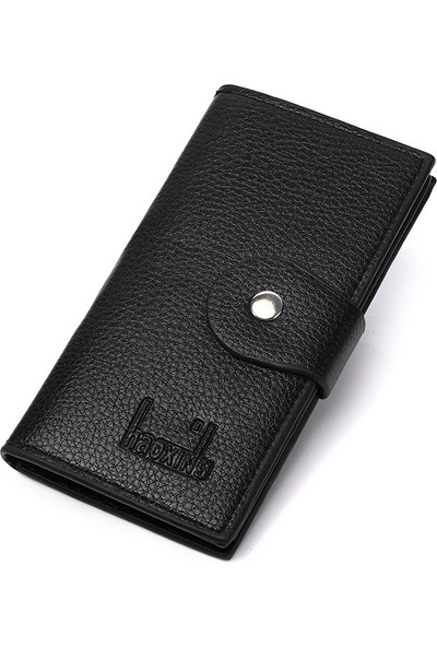 Keluofu Uzun Erkek Cüzdanı Iş Moda Cüzdanı Çoklu Kart Kimlik Çantası (Yurt Dışından)