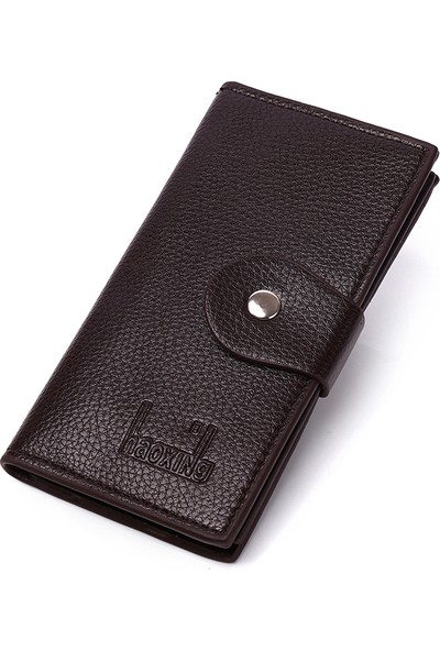 Keluofu Uzun Erkek Cüzdanı Iş Moda Cüzdanı Çoklu Kart Kimlik Çantası (Yurt Dışından)