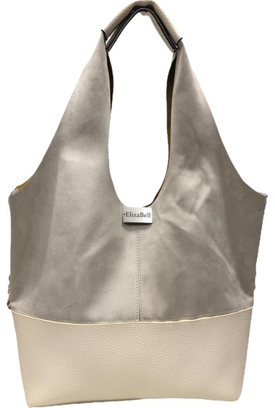 ElizaBell Bej Süet Kadın Omuz Çantası 40CM35CM ElizaBell Bej Süet Kadın Omuz Çantası 40CM35CM