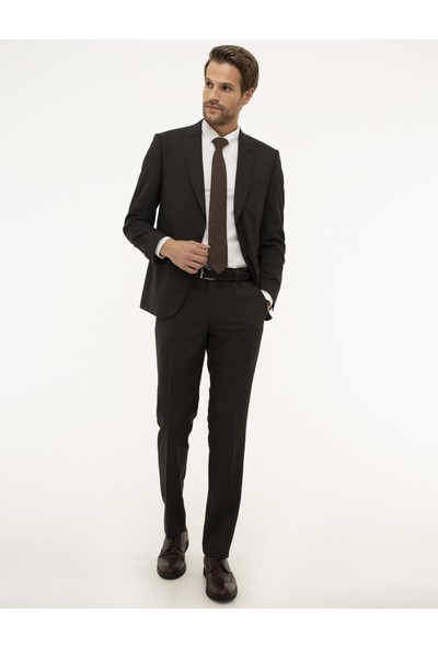 Pierre Cardin Erkek Kahverengi Takım Elbise