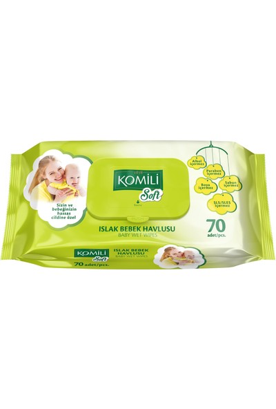 Komili Soft Islak Havlu Mendil 70 Yaprak (18 Li Set) 1260 Yaprak Plastik Kapaklı Komili Soft Islak Havlu Mendil 70 Yaprak (18 Li Set) 1260 Yaprak Plastik Kapaklı