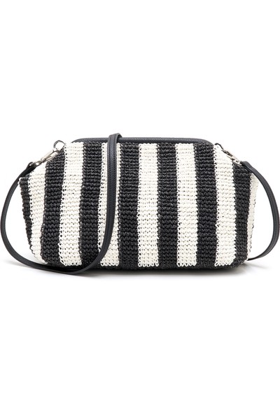 Desa Lazuli Siyah Kadın Hasır Clutch Desa Lazuli Siyah Kadın Hasır Clutch