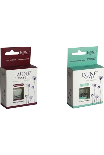 Jaune Vaste Nail Hardener+Top Coat Güçlendirici+Parlatıcı Cila Jaune Vaste Nail Hardener+Top Coat Güçlendirici+Parlatıcı Cila