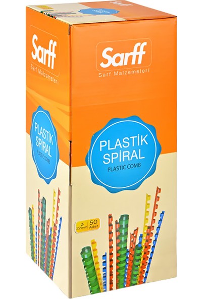 22MM.BEYAZ Delux Plastik Spiral Kutu (50 Adet) 22MM.BEYAZ Delux Plastik Spiral Kutu (50 Adet)