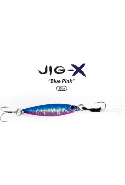 Fujin Jig-X 15GR Light Jigging - Jig Yem Blue Pınk Fujin Jig-X 15GR Light Jigging - Jig Yem Blue Pınk