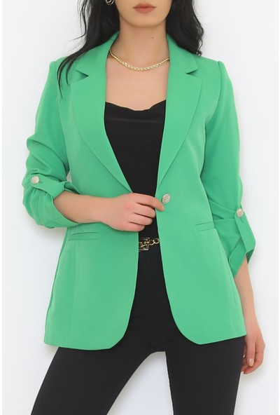 Maysolasta Blazer Ceket Yeşil - 2047.1322. Maysolasta Blazer Ceket Yeşil - 2047.1322.