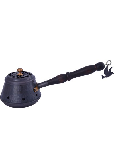 Nusnus Bakır Küçük Lazer Kesim Tütsülük Siyah Nusnus Bakır Küçük Lazer Kesim Tütsülük Siyah