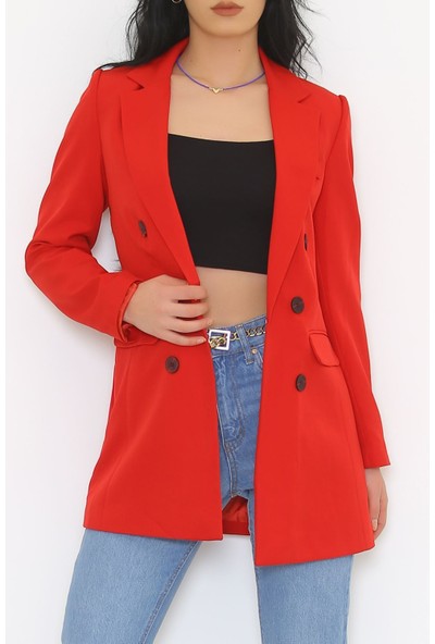 Blazer Ceket Kırmızı