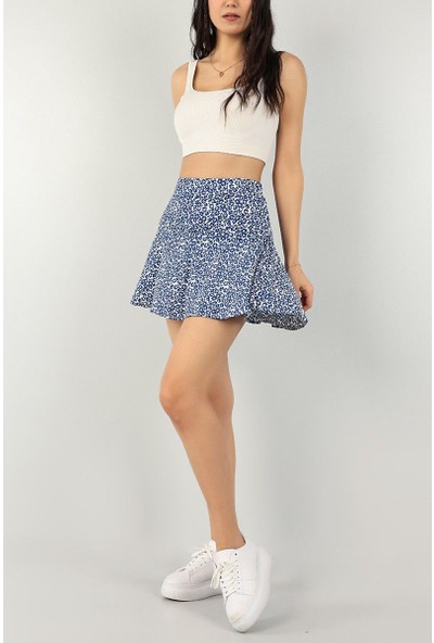 Meri Scape Çiçek Desenli Short Etek Meri Scape Çiçek Desenli Short Etek