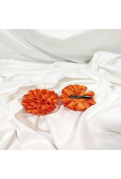 Jen Jewelry Turuncu Fırfır Pens Toka 2 Li