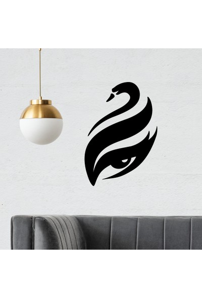 Dizayn All Kuğu ve Göz Dekoratif Duvar Süsü Sticker