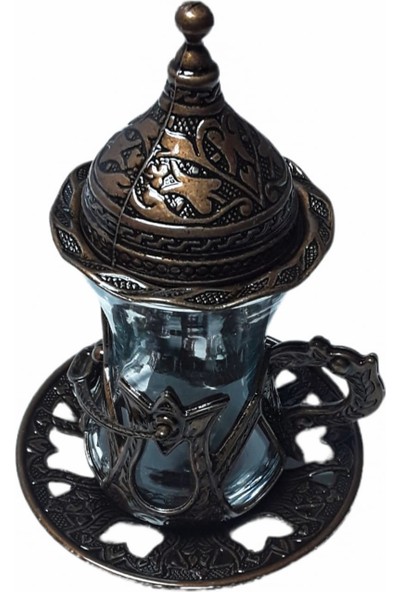 Kapadokya Hediyelik Osmanlı Lale Desenli 6'lı Çay Seti Kapadokya Hediyelik Osmanlı Lale Desenli 6'lı Çay Seti