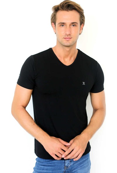Dosx-x Erkek Slim Fit V Yaka