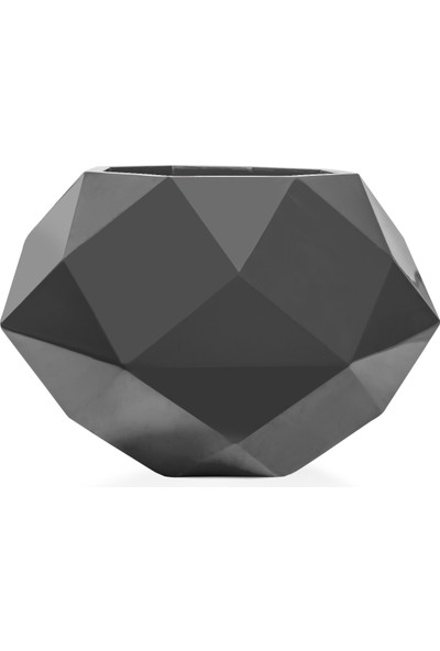 Black C Marine Diamond Cut Iç ve Dış Mekan Fiber Saksı Antrasit Black C Marine Diamond Cut Iç ve Dış Mekan Fiber Saksı Antrasit