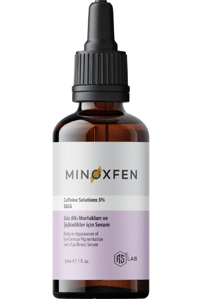 Minoxfen Göz Altı Morluğu ve Göz Altı Torbalanma Karşıtı Serum Caffeine Solutions 5% Egcg - 30 ml Minoxfen Göz Altı Morluğu ve Göz Altı Torbalanma Karşıtı Serum Caffeine Solutions 5% Egcg - 30 ml