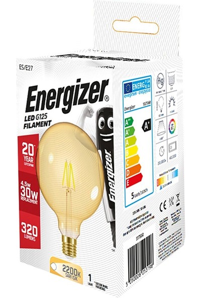 Energizer G125 4,5W Flament LED Sarı Işık