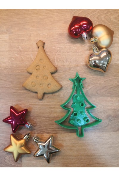 Yılbaşı Ağacı Kurabiye Kalıbı ve Hamur Şekillendirici