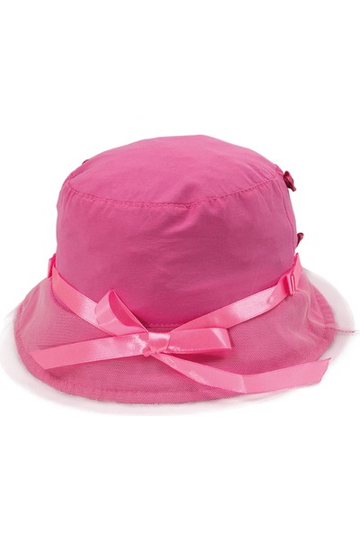 Bay Şapkacı Güllü Kız Çocuk Bermuda Şapka 7079