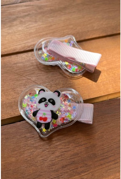 Şubu Tasarım 2'li Şeffaf Pens Toka Beyaz SBT0905