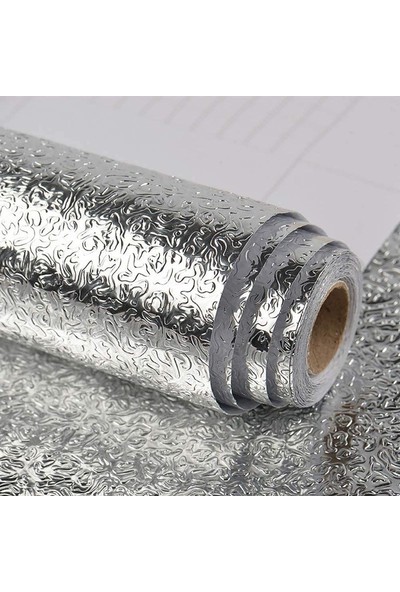 Naya Trendx 10 Metre Kendinden Yapışkanlı Silinebilir Mutfak Tezgah Üstü Sticker Folyo Gümüş Renk Naya Trendx 10 Metre Kendinden Yapışkanlı Silinebilir Mutfak Tezgah Üstü Sticker Folyo Gümüş Renk