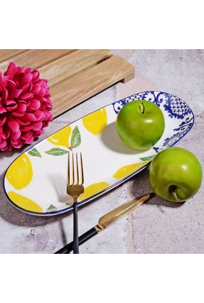 Kosova Lace Lemon-14 Organik Kayık 36 cm MST271