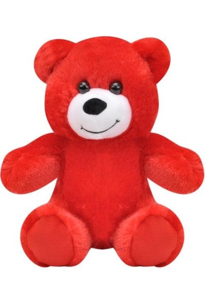 X Market Tr Ayı 15 cm Kırmızı Pelüş Ayı Çocuk Oyuncak