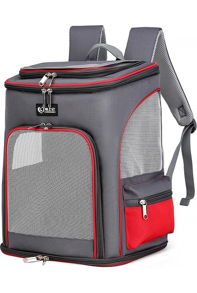 Tulip House Büyük Kapasiteli Pet Taşıma Sırt Çantası - Gri / Kırmızı (Yurt Dışından) Tulip House Büyük Kapasiteli Pet Taşıma Sırt Çantası - Gri / Kırmızı (Yurt Dışından)