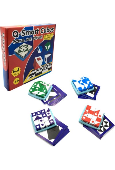 RoseRoi Q-Smart Cubes ( Q-Bitz ) Zeka Beceri Akıl Eğitici Oyunu Görsel Akıl Küpleri RoseRoi Q-Smart Cubes ( Q-Bitz ) Zeka Beceri Akıl Eğitici Oyunu Görsel Akıl Küpleri