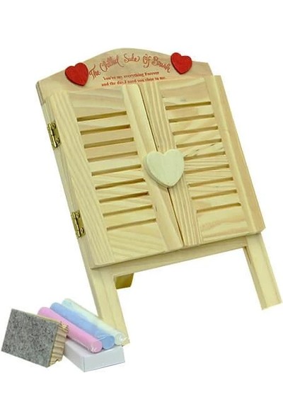 NVZ Panjur Karatahta Tripod Standlı Yazı Tahtası Dekoratif Hediyelik