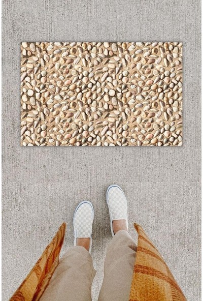 Anasons Dijital Baskı Dekoratif Taş Bej Kapı Önü Paspası PS1183 Anasons Dijital Baskı Dekoratif Taş Bej Kapı Önü Paspası PS1183