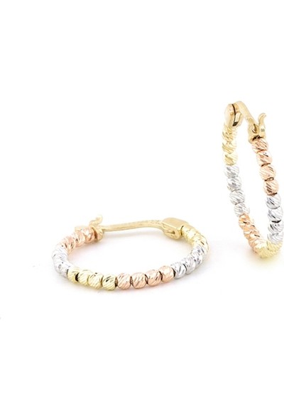 Altınkaynak 14 Ayar Halka Altın Küpe