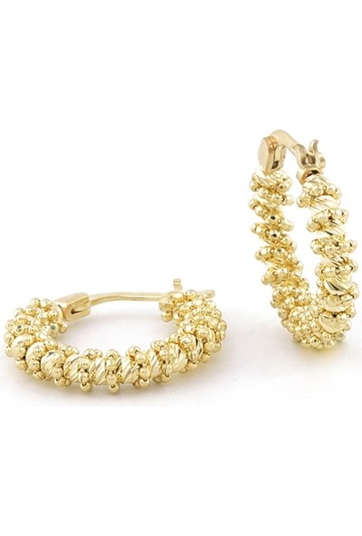 Altınkaynak 14 Ayar Halka Altın Küpe