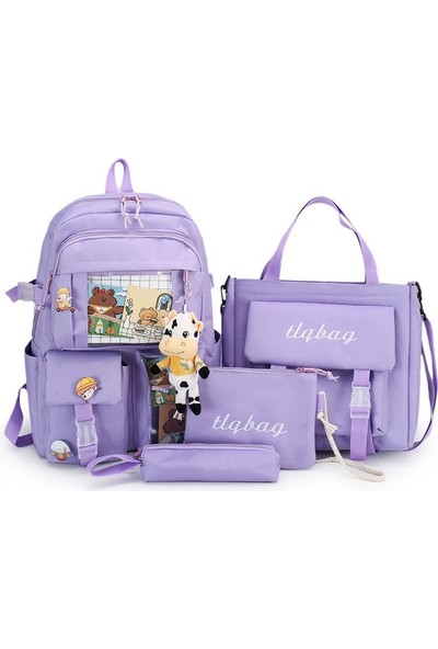 Lyle 4'lü Büyük Kapasiteli Okul Çantası Seti (Yurt Dışından)