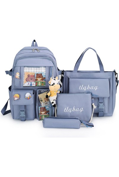 Lyle 4'lü Büyük Kapasiteli Okul Çantası Seti (Yurt Dışından)
