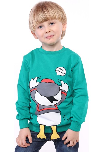 Toontoy Kids Toontoy Erkek Çocuk Baskılı Sweatshirt