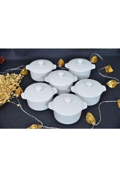 Acar La Pure 14CM 6'lı Porselen Mini Kahvaltılık Fırın Kabı 10127 Acar La Pure 14CM 6'lı Porselen Mini Kahvaltılık Fırın Kabı 10127