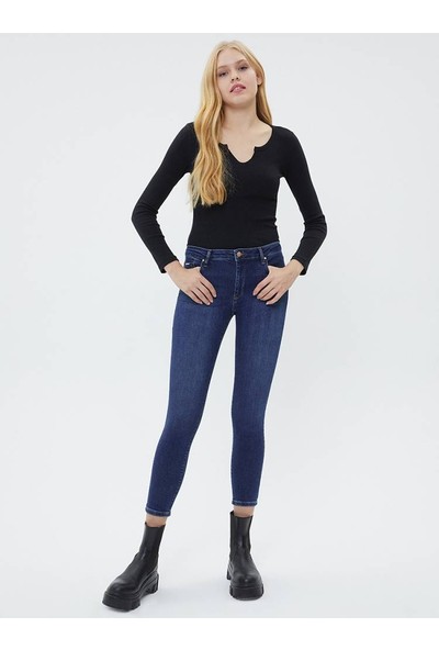 Loft Nicole Mersa Mıd Wash Kadın Kot Pantolon LF2025956 Loft Nicole Mersa Mıd Wash Kadın Kot Pantolon LF2025956
