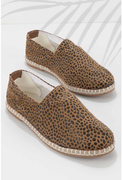 Bambi Taba Baskılı Kumaş Kadın Espadril K01534100004 Bambi Taba Baskılı Kumaş Kadın Espadril K01534100004