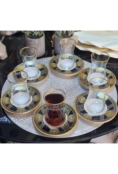 Sembol Heybeli Versace Desen Gold 6 Kişilik Çay Bardak Takımı Heybeli-03 Sembol Heybeli Versace Desen Gold 6 Kişilik Çay Bardak Takımı Heybeli-03