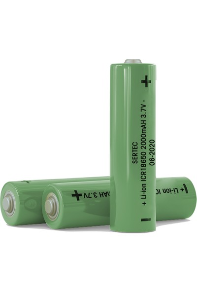 Strongart Sertec 18650 Li-Ion 3.7 V 2000 Mah Şarj Edilebilir Pil Strongart Sertec 18650 Li-Ion 3.7 V 2000 Mah Şarj Edilebilir Pil