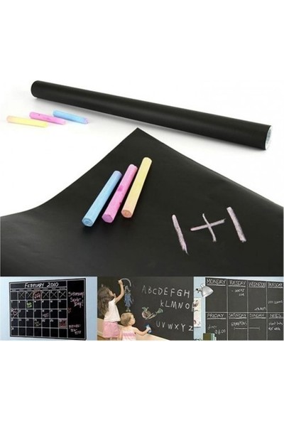 Strongart Yapışkanlı Kara Tahta Sticker Blackboard Strongart Yapışkanlı Kara Tahta Sticker Blackboard
