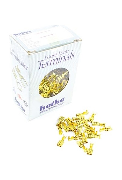 Strongart Sarı Kablo Pabuç Tks-1d Mini 4,8 Dişi Terminal Paketi Strongart Sarı Kablo Pabuç Tks-1d Mini 4,8 Dişi Terminal Paketi