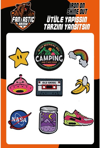 Fantastıc Ütü ile Yapışan Dokuma Patch Arma Yama Fantastıc Ütü ile Yapışan Dokuma Patch Arma Yama