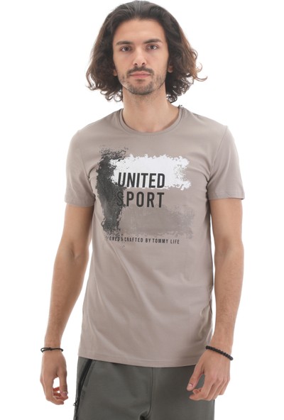 Tommy Life TLT09ER-88062-01 Tommy Life Erkek T-Shirt O Yaka Erkek T-Shirt Lacivert