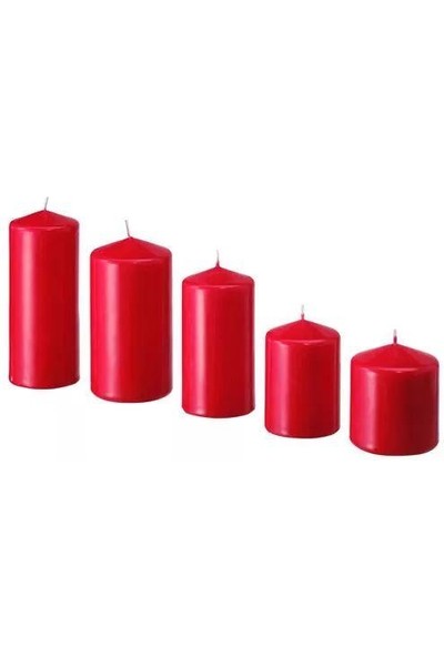 Ikea Bitkisel Bal Mumu Kokusuz Blok Mum 5 Li 20-40 Saat Yanma Süresi Kırmızı Fenomen Ikea Bitkisel Bal Mumu Kokusuz Blok Mum 5 Li 20-40 Saat Yanma Süresi Kırmızı Fenomen