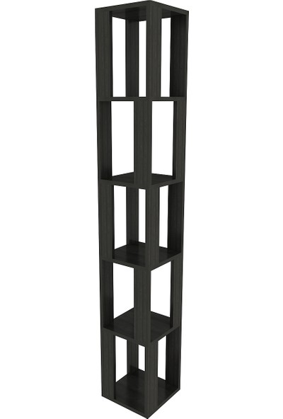 Sanal Mobilya Tower Kitaplık 16 Medium Embos Siyah Sanal Mobilya Tower Kitaplık 16 Medium Embos Siyah
