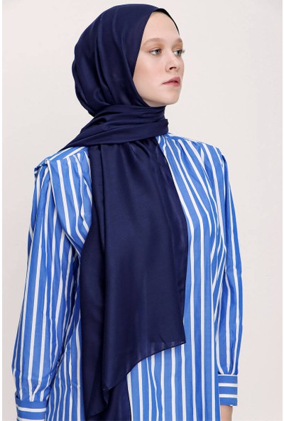Miray Düz Soft Şal Lacivert